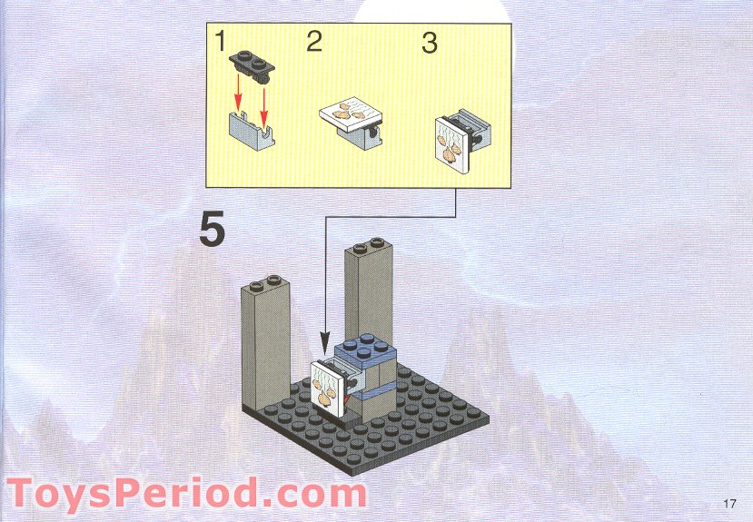 LEGO 1381 Vampire's Crypt Instructions and Parts List