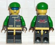 LEGO Sets with Minifigure ext007 Extreme Team - Green, Black Legs with ...