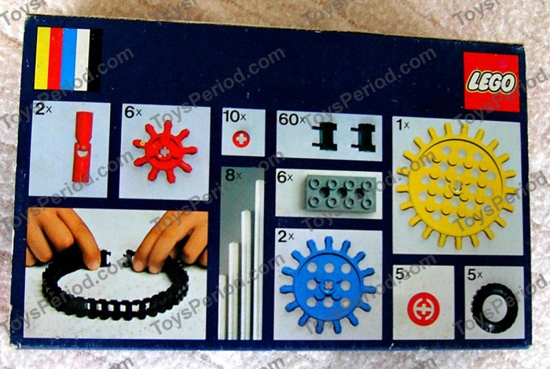 LEGO 812-1 Gear Supplementary Set Instructions and Parts List