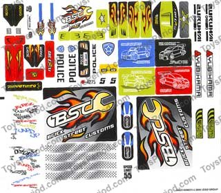 LEGO Sets with Part 8681stk01 Sticker Sheet for Set 8681 - (56627/4296375)