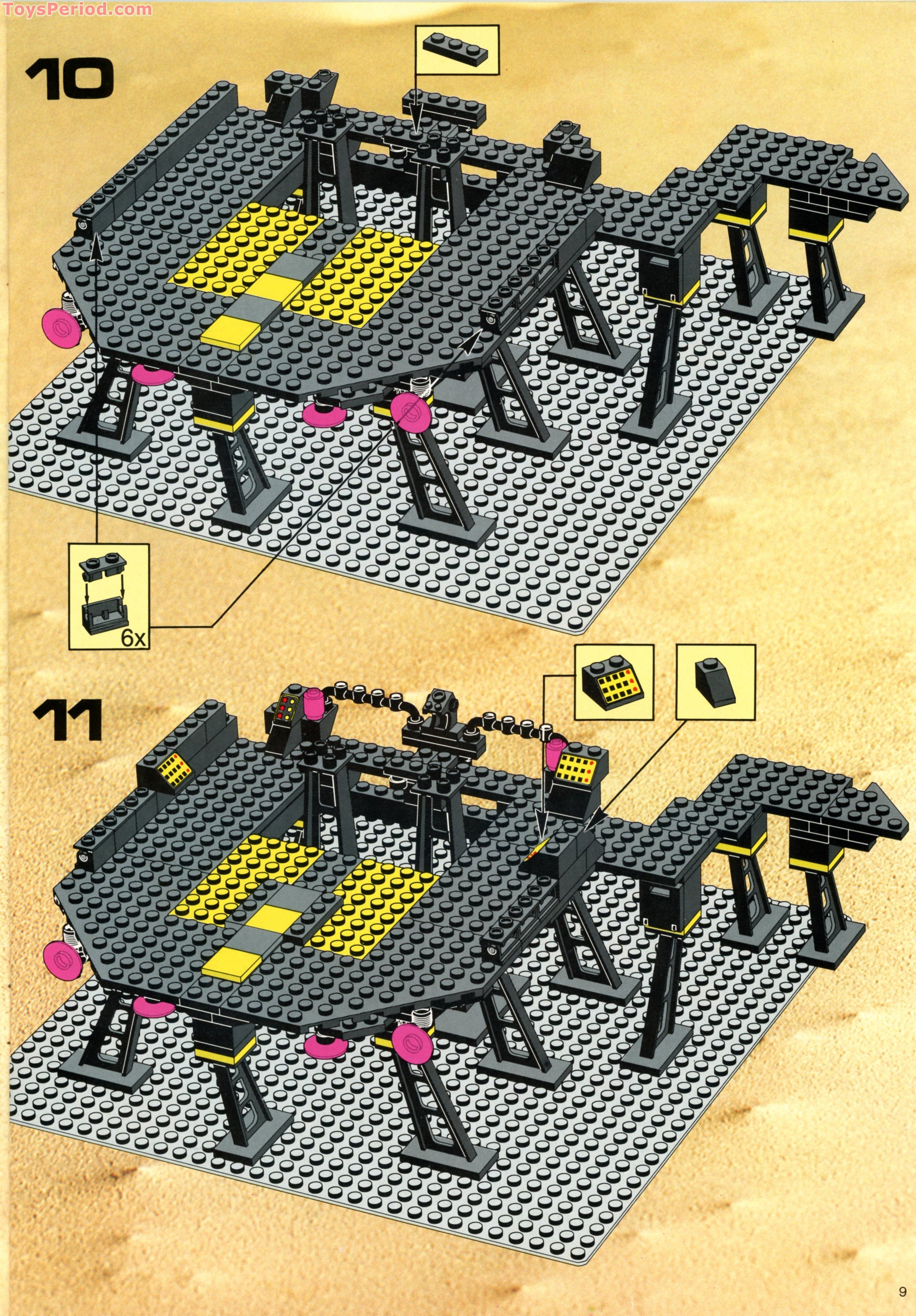 LEGO 6987 Message-Intercept Base Instructions and Parts List