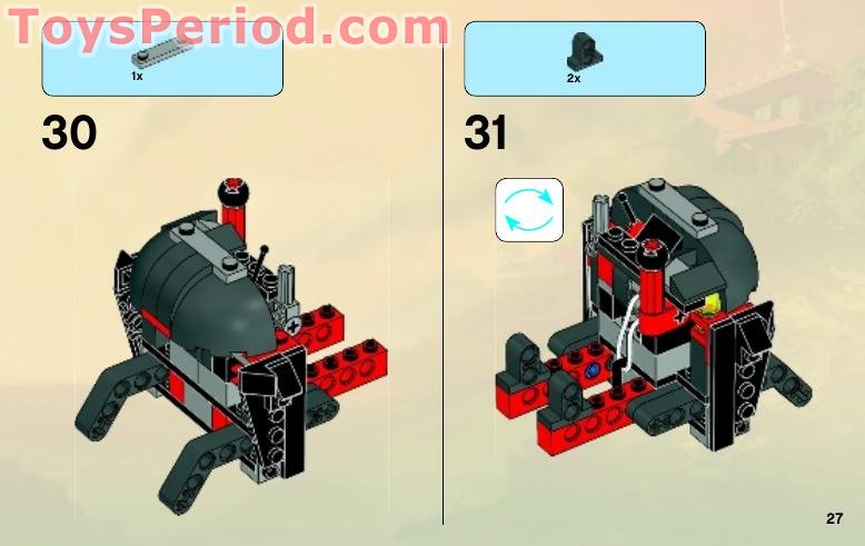 LEGO 70501 Warrior Bike Instructions and Parts List