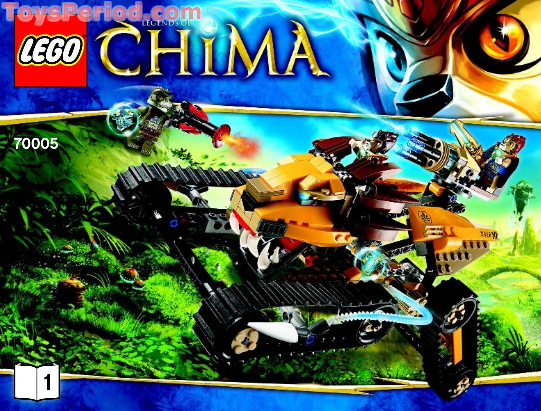 LEGO 70005 Laval's Royal Fighter Instructions and Parts List