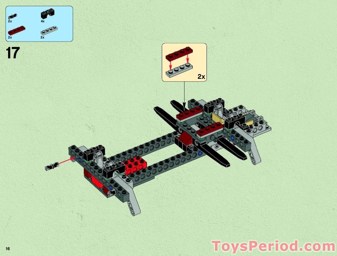 LEGO 75025 Jedi Defender-class Cruiser Instructions and Parts List