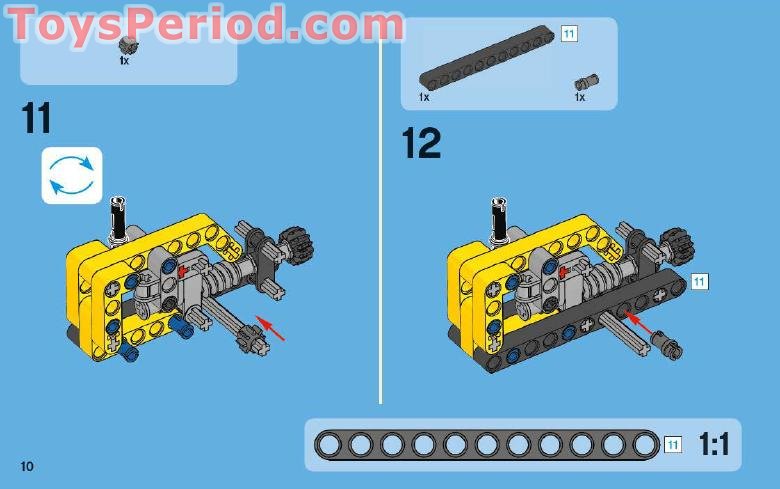 LEGO 9391 Crawler Crane Instructions and Parts List