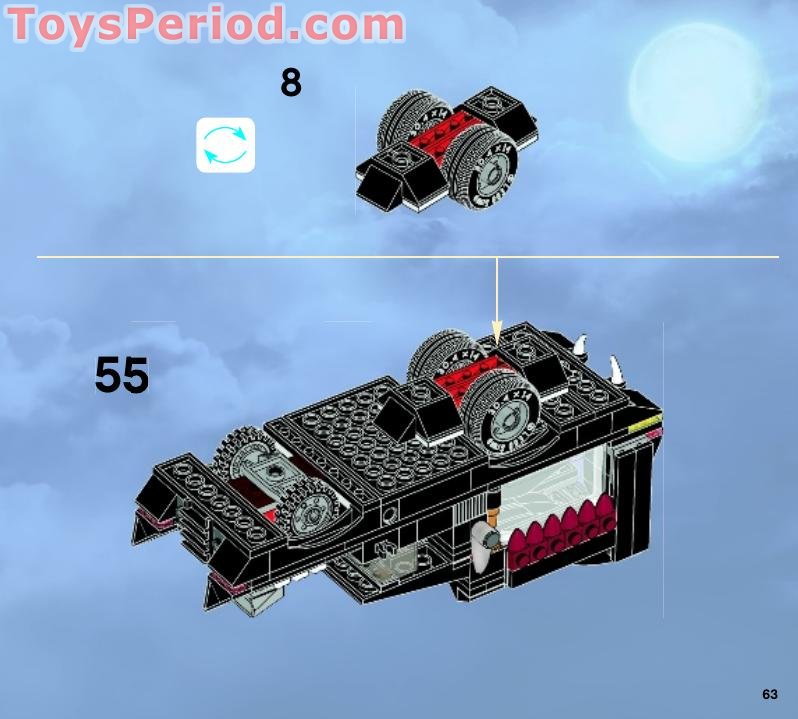 LEGO 9464 The Vampyre Hearse Instructions and Parts List