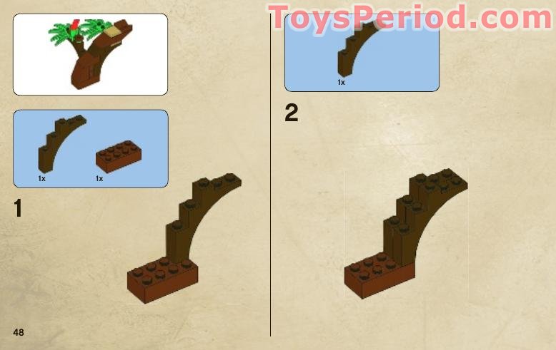 LEGO 4182 The Cannibal Escape Instructions and Parts List