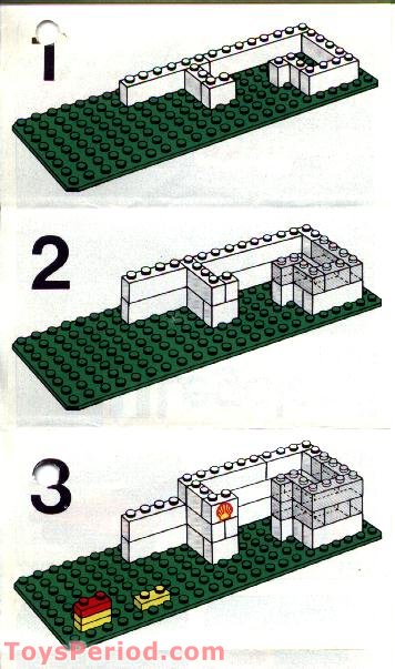 LEGO 690 Shell Station Instructions and Parts List