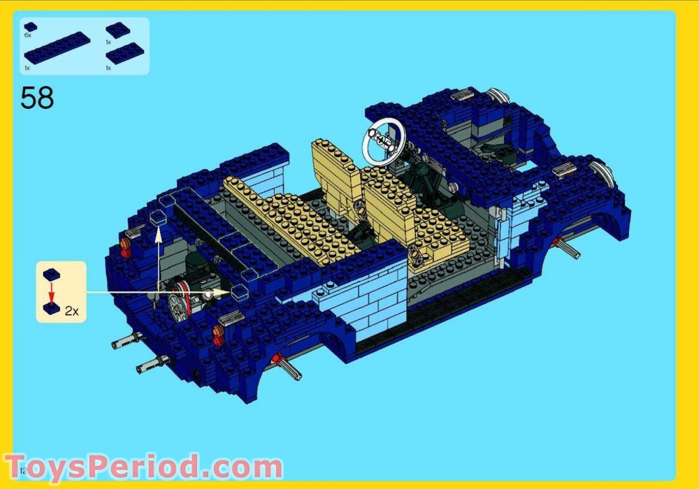 LEGO 10187 Volkswagen Beetle (VW Beetle) Instructions and Parts List