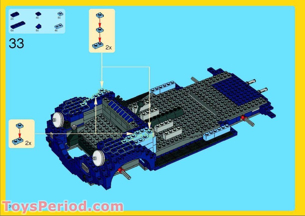 LEGO 10187 Volkswagen Beetle (VW Beetle) Instructions and Parts List