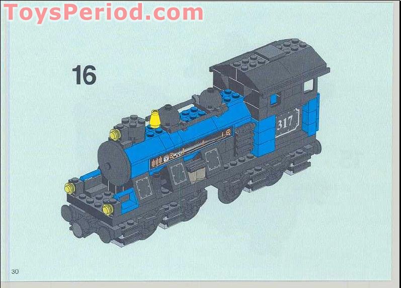 LEGO 3741 My Own Train - Large Engine, Plain Without Trim Instructions ...