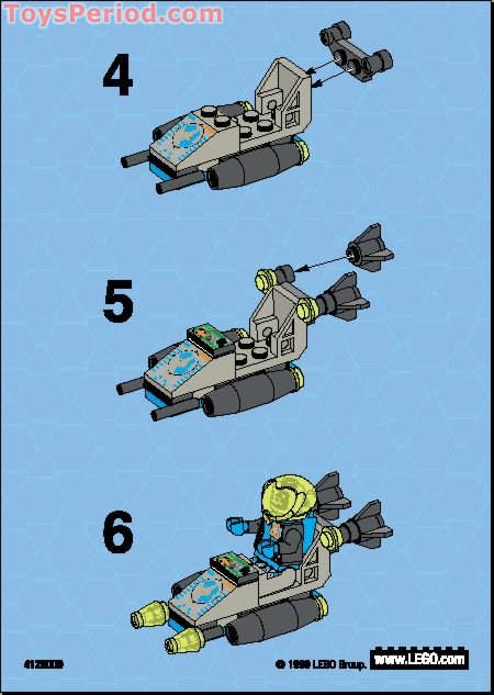 LEGO 3072 Mega Tack Instructions and Parts List