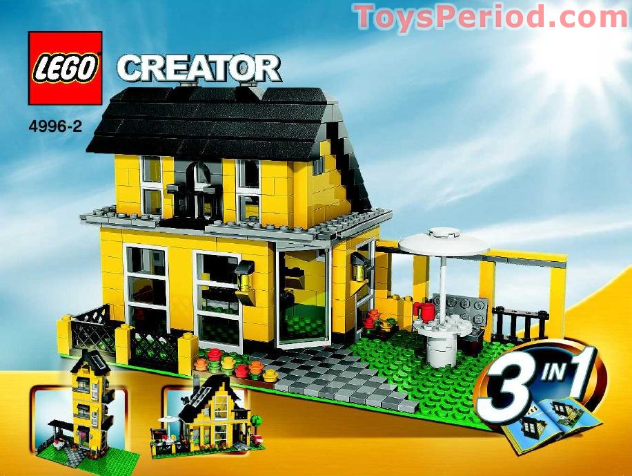 LEGO 4996 Beach House Instructions and Parts List