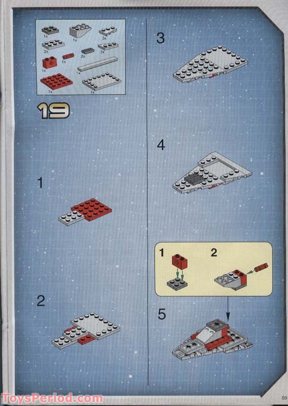 LEGO 4483-2 AT-AT, Blue Box Instructions and Parts List