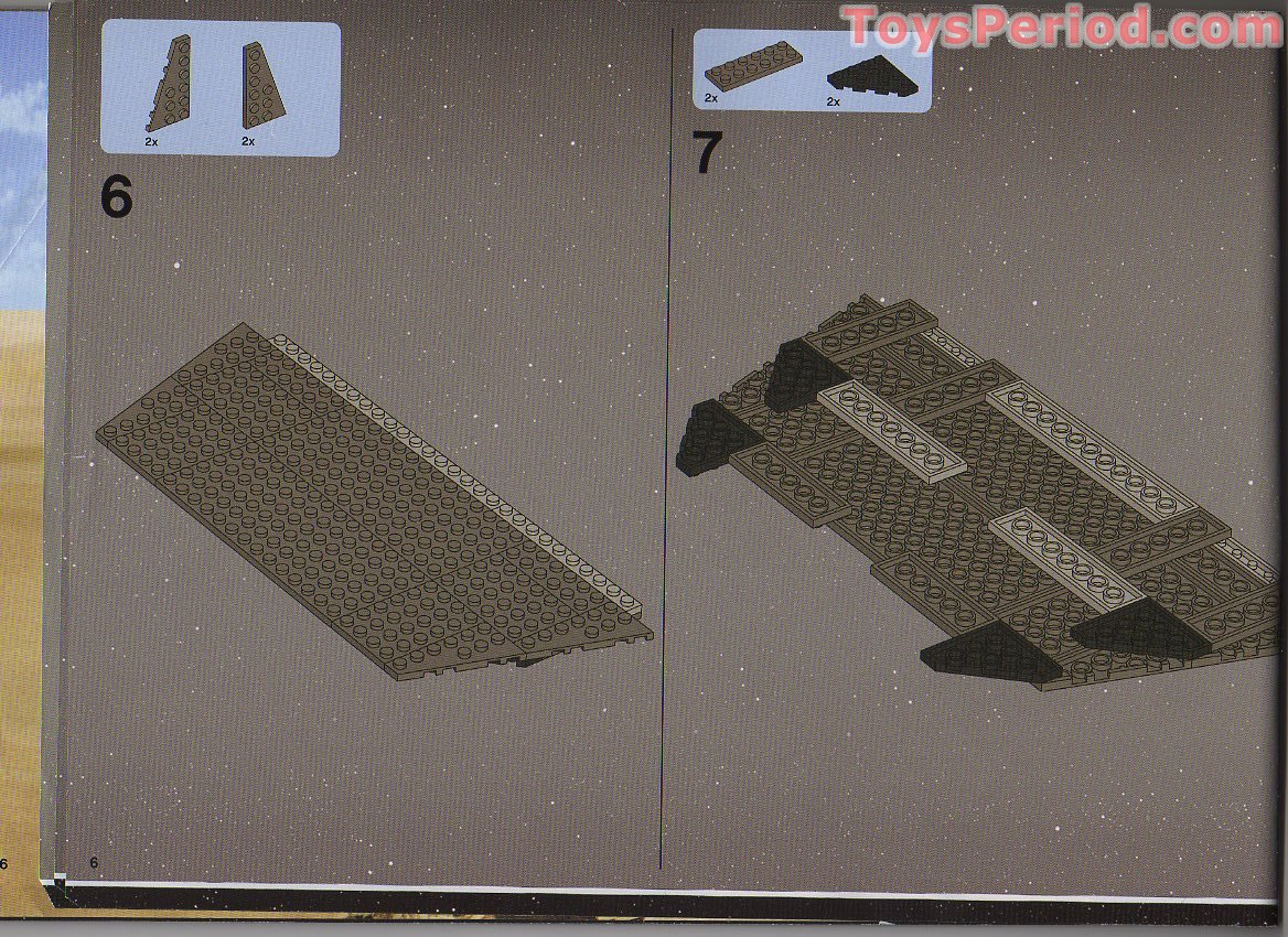 LEGO 6211 Imperial Star Destroyer Instructions and Parts List