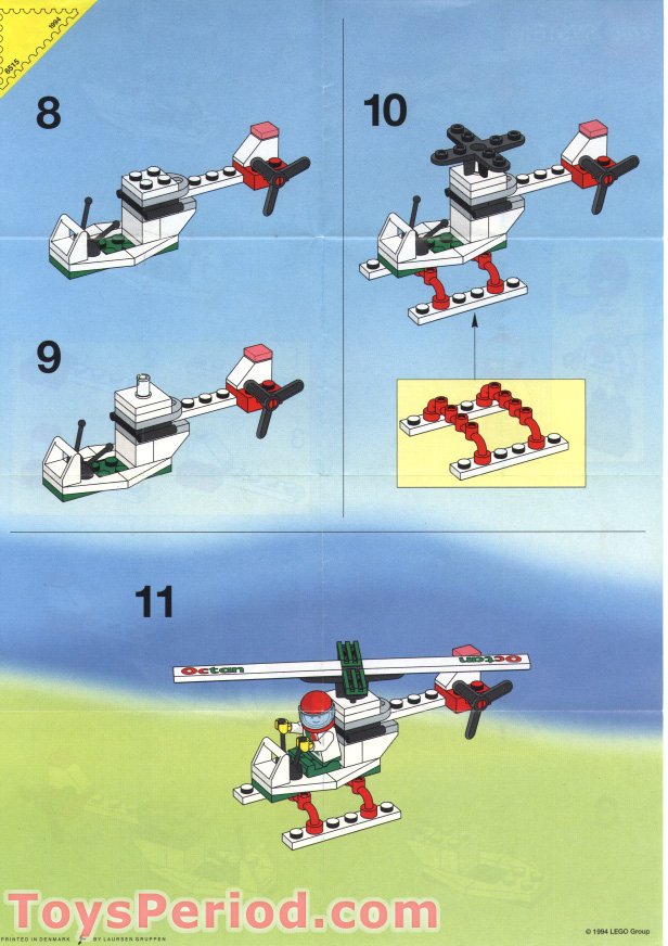 LEGO 6515 Stunt Copter Instructions and Parts List