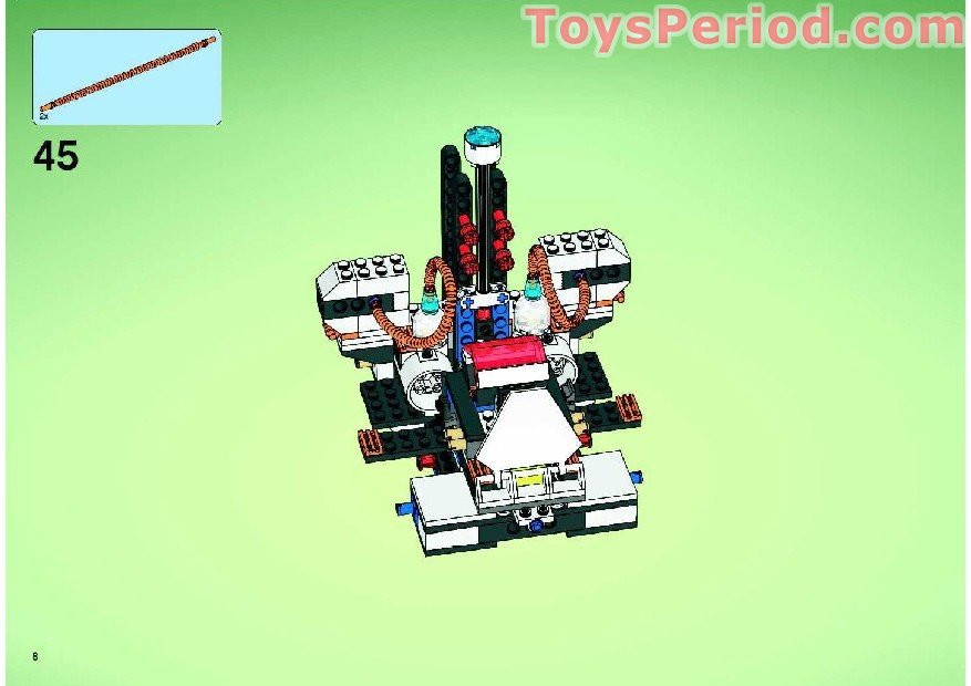 LEGO 7644 MX-81 Hypersonic Operations Aircraft Instructions and Parts List