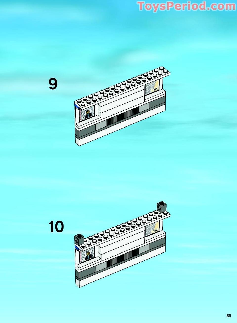 LEGO 7743 Police Command Center Instructions and Parts List
