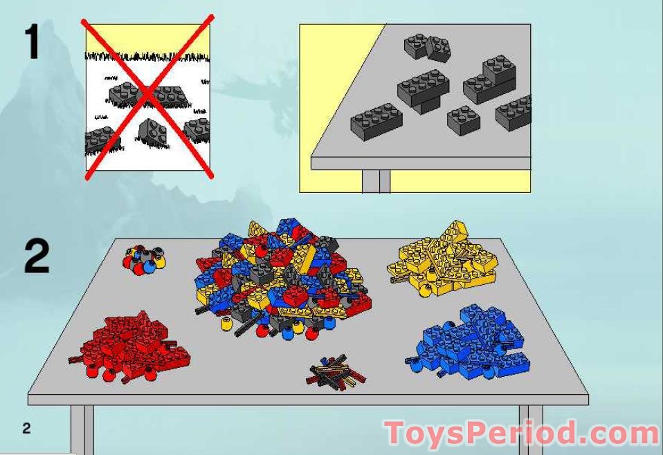 LEGO 7009 The Final Joust Instructions and Parts List