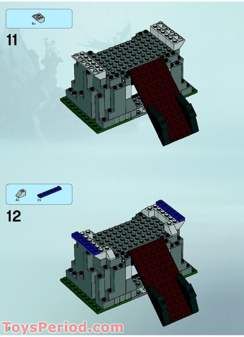 LEGO 7079 Drawbridge Defense Instructions and Parts List