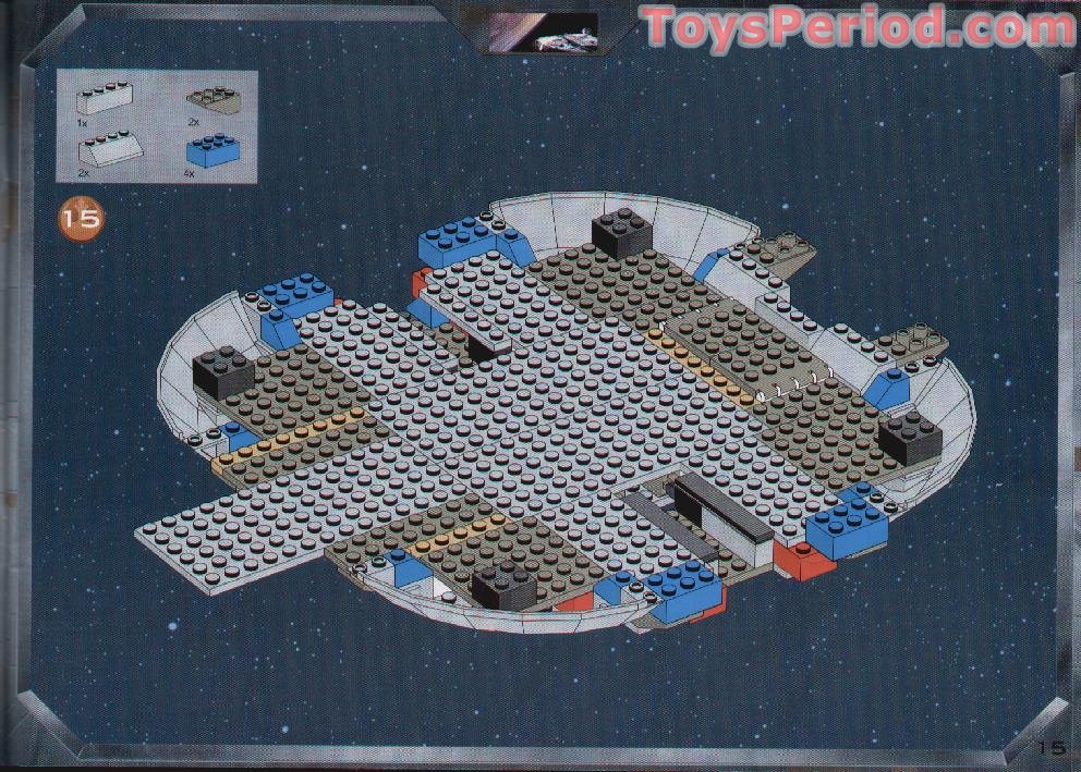 LEGO 7190 Millennium Falcon Instructions and Parts List