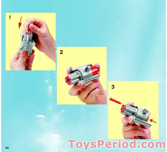 LEGO 8926 Toa Undersea Attack Instructions and Parts List