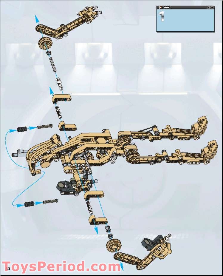 LEGO 8001 Battle Droid Instructions and Parts List