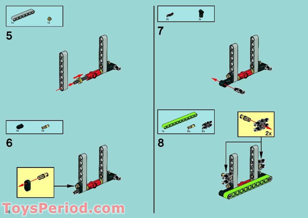 LEGO 8108 Mobile Devastator Instructions and Parts List