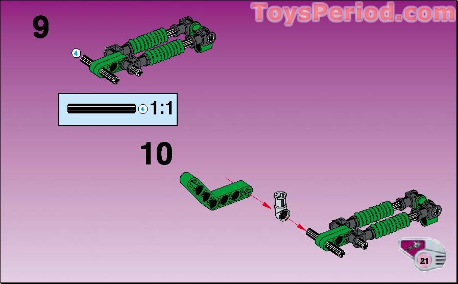 LEGO 8236 Bike Burner Instructions and Parts List