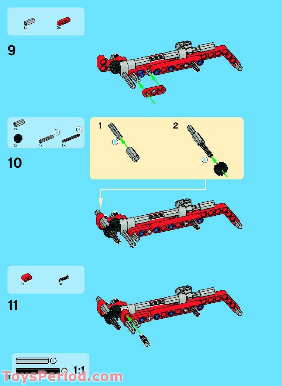 LEGO 8294 Excavator Instructions and Parts List