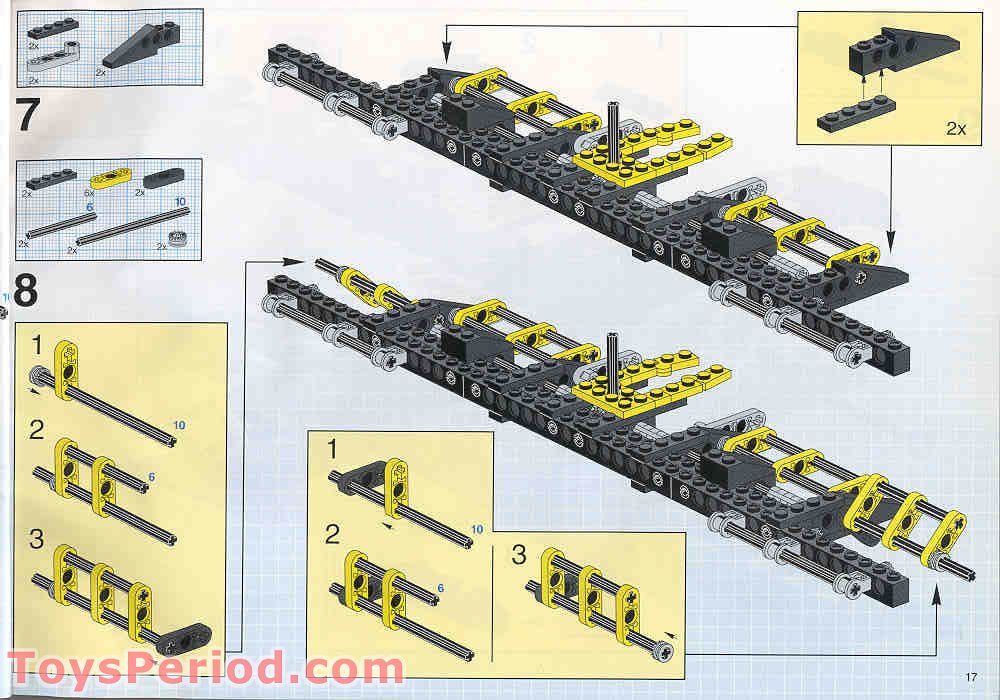 LEGO 8425 Black Hawk Instructions and Parts List