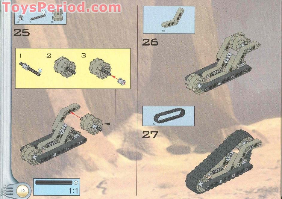 LEGO 8539 Manas Instructions and Parts List