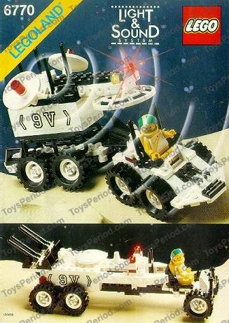 LEGO 6770 Light and Sound Magma Carrier Instructions and Parts List