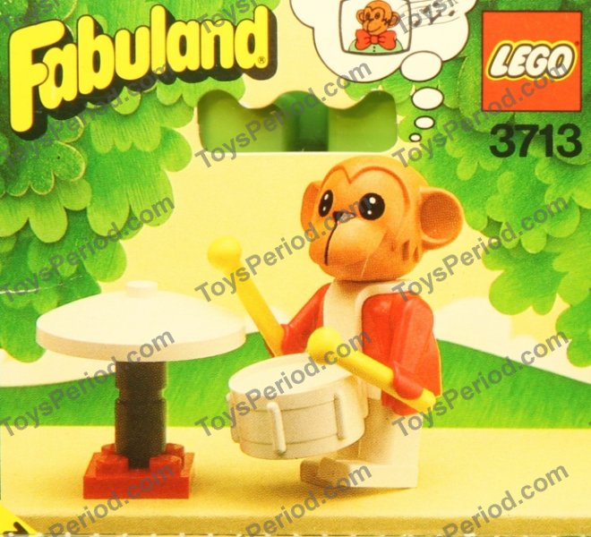 LEGO 3713 Gabriel Monkey with Drums Instructions and Parts List