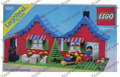 LEGO 560-1 Town House with Garden Instructions and Parts List