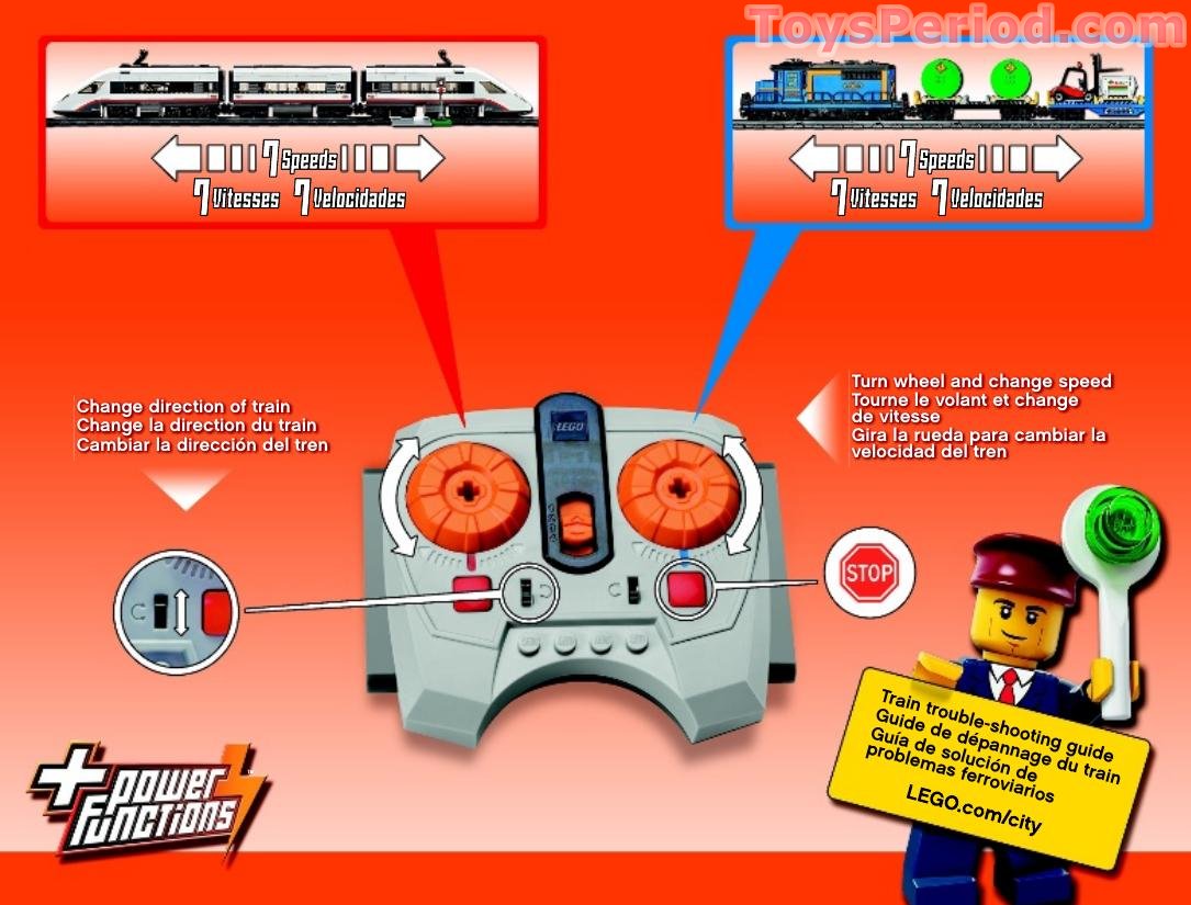 LEGO 60052 Cargo Train Instructions and Parts List