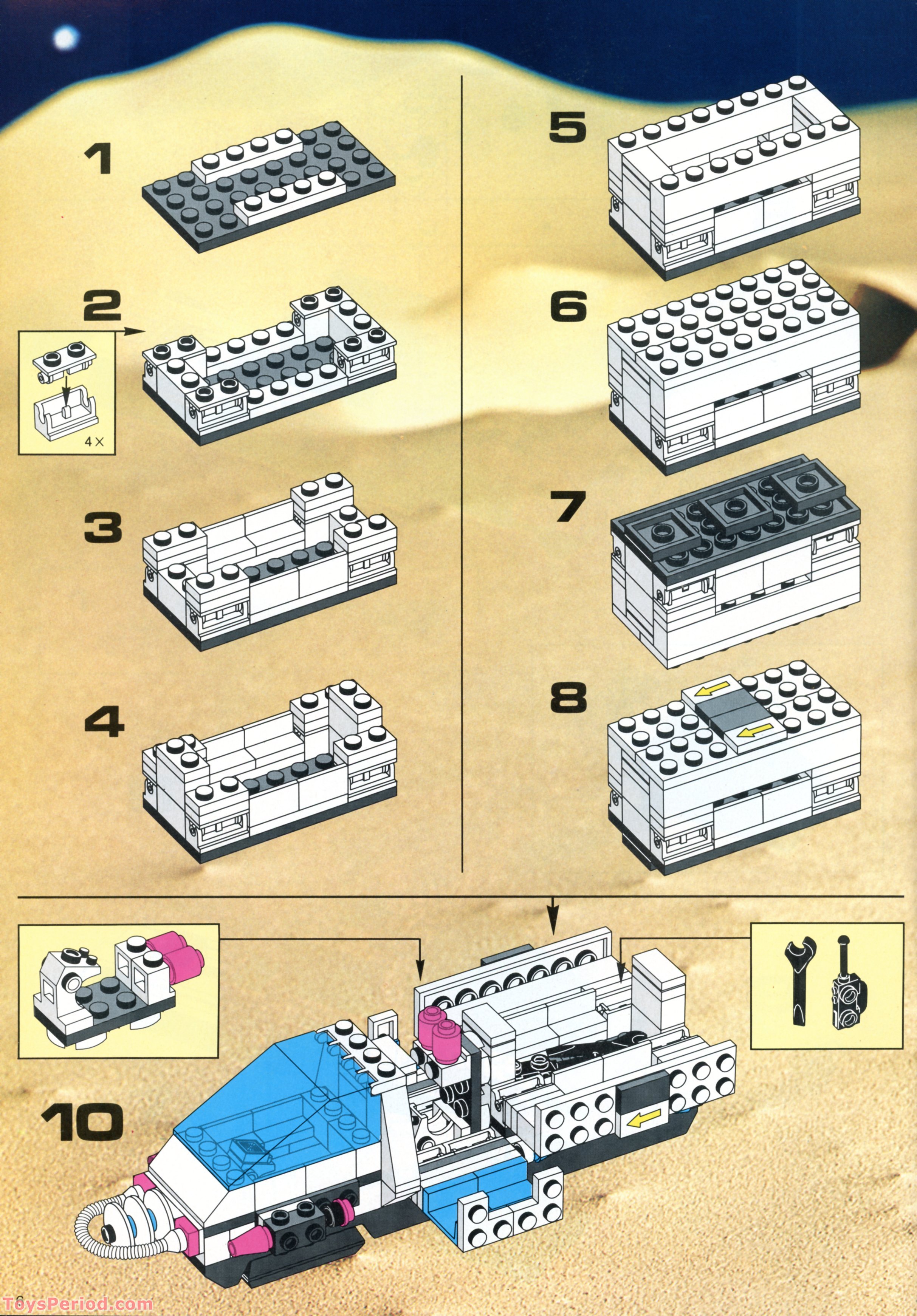 LEGO 6990 Monorail Transport System Instructions and Parts List