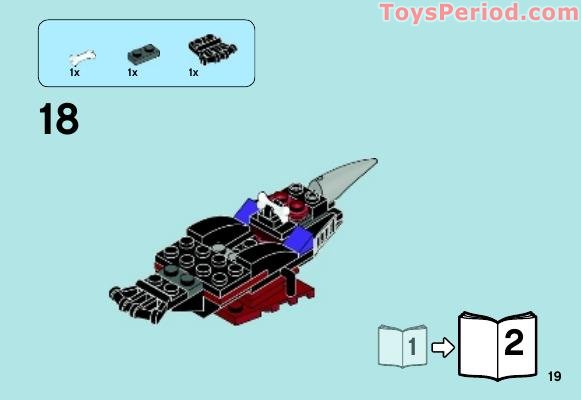 LEGO 70000 Razcal's Glider Instructions and Parts List