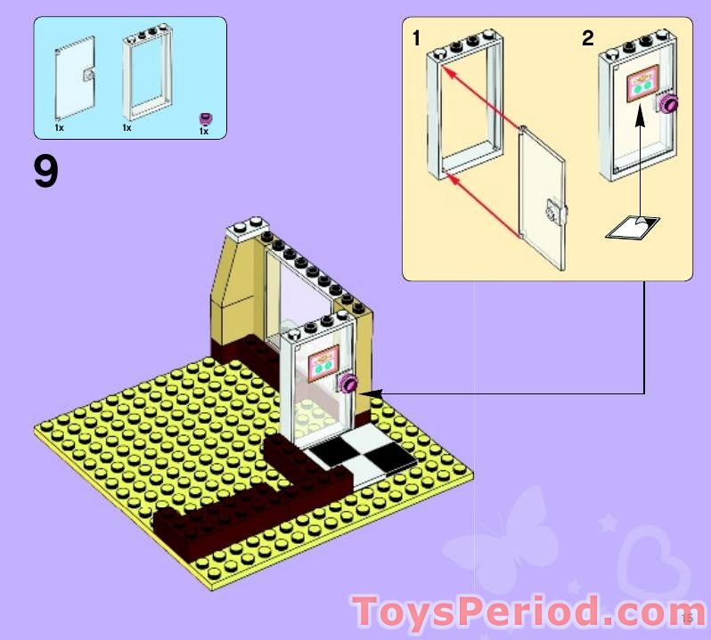 LEGO 41006 Downtown Bakery Instructions and Parts List