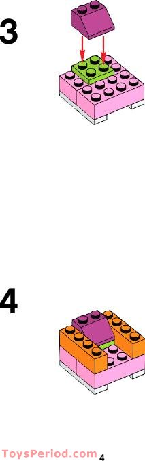 LEGO 4625 LEGO Pink Brick Box Instructions and Parts List