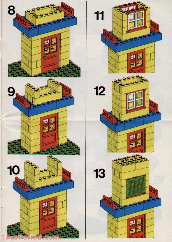 LEGO 555-2 Universal Building Set Instructions and Parts List