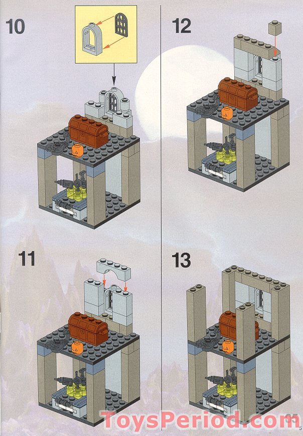LEGO 1382 Scary Laboratory Instructions and Parts List