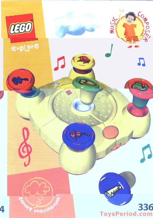 LEGO 3364 Music Builder Composer Instructions and Parts List