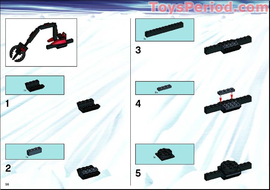 LEGO 4748 Ogel's Mountain Fortress Instructions and Parts List