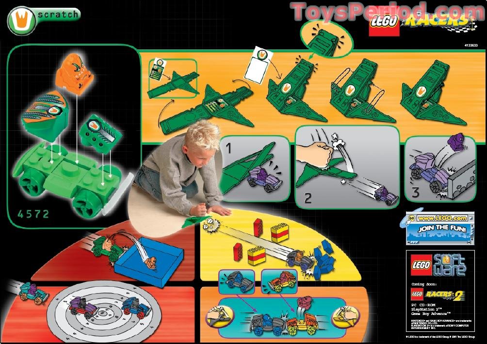 LEGO 4572 Scratch Instructions and Parts List