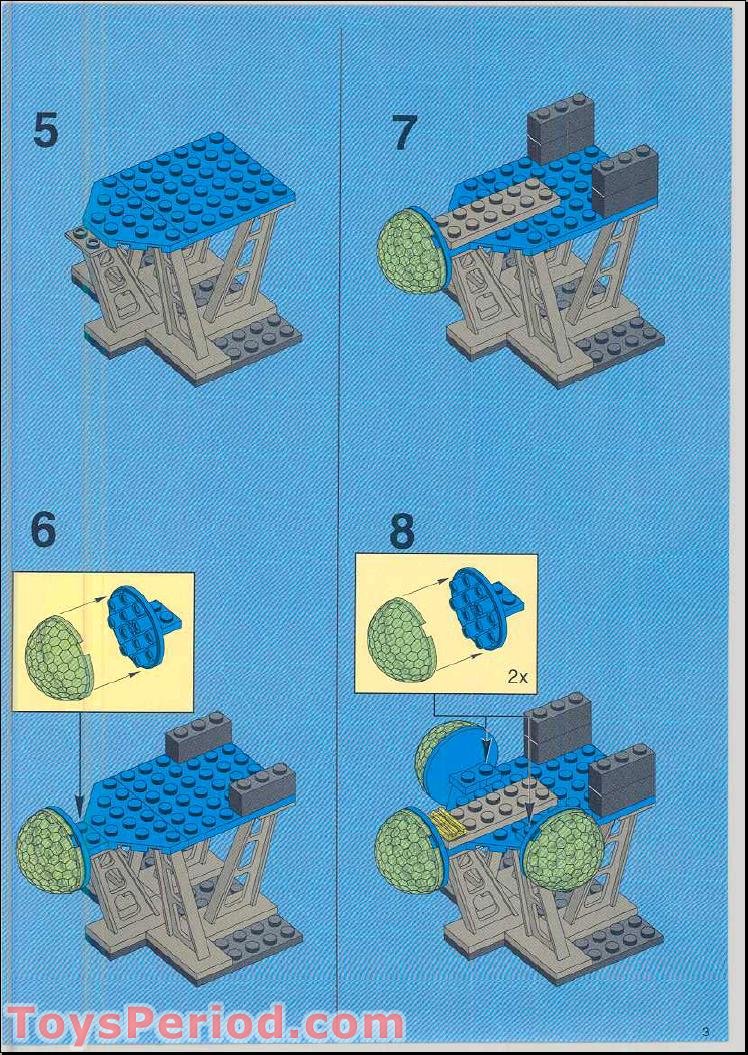 LEGO 6977 Arachnoid Star Base Instructions and Parts List