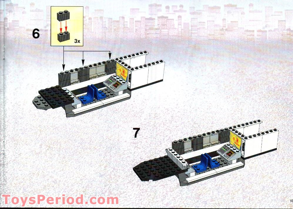 LEGO 7034 Surveillance Truck Instructions and Parts List