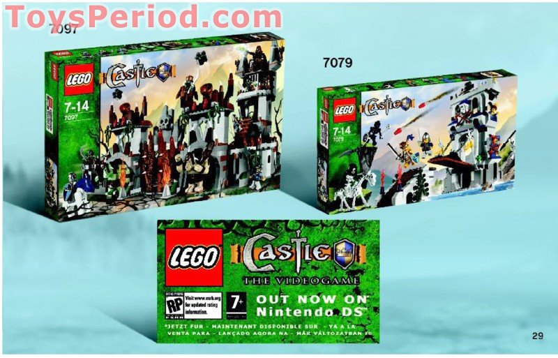 LEGO 7078 King's Battle Chariot Instructions and Parts List