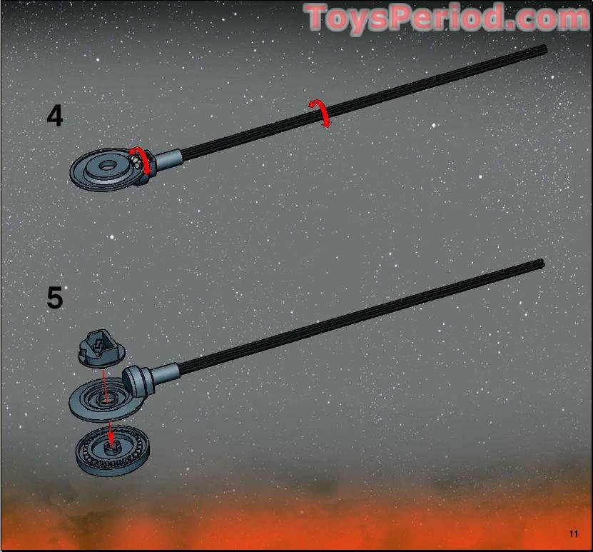 LEGO 7257 Ultimate Lightsaber Duel Instructions and Parts List