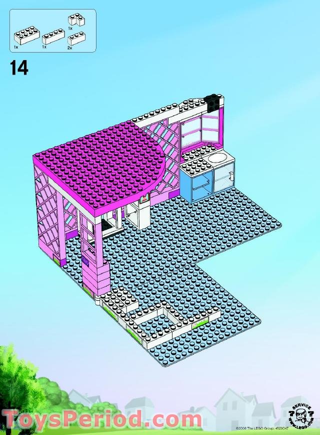 LEGO 7586 Sunshine Home Instructions and Parts List